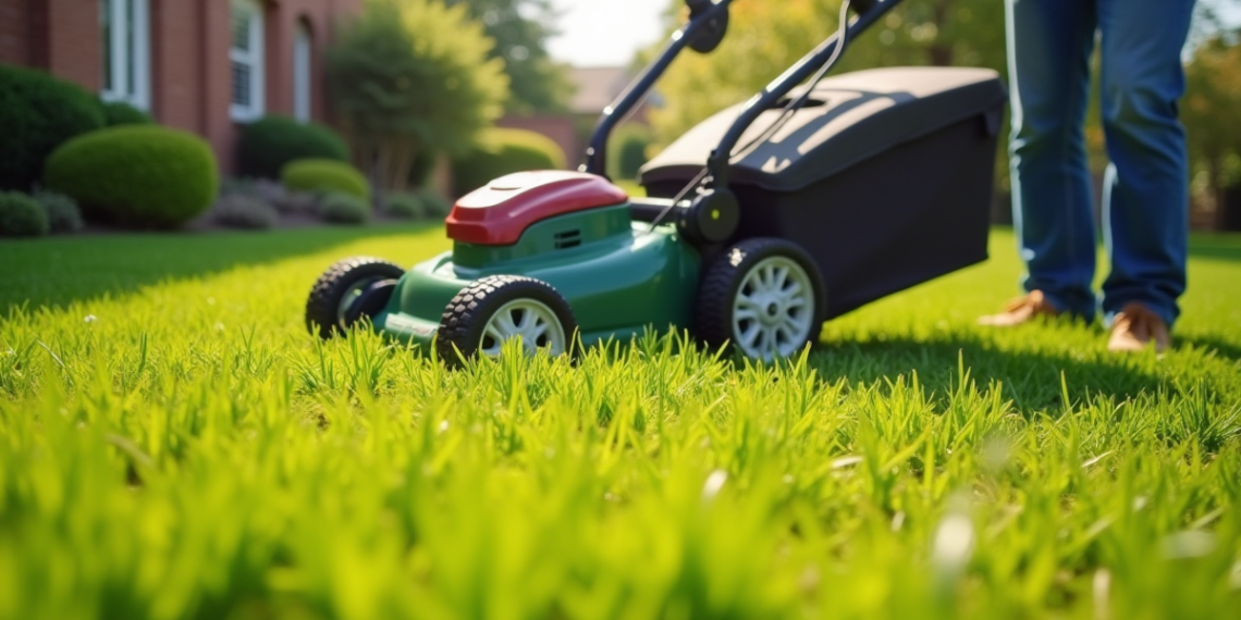 Première tonte de gazon après semis : quand et comment bien tondre pour ...